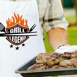 Grill Legend SVG Design for Apron T-shirt - Flaunt Your Barbecue Skills ...