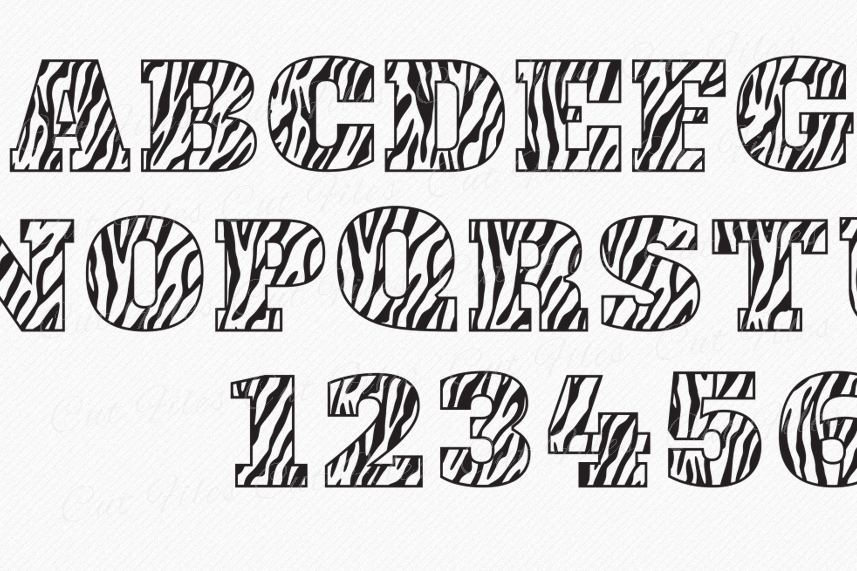 Tiger Font Svg1, Tiger Font Png, Animal Font Svg, Tiger Alphabet Svg
