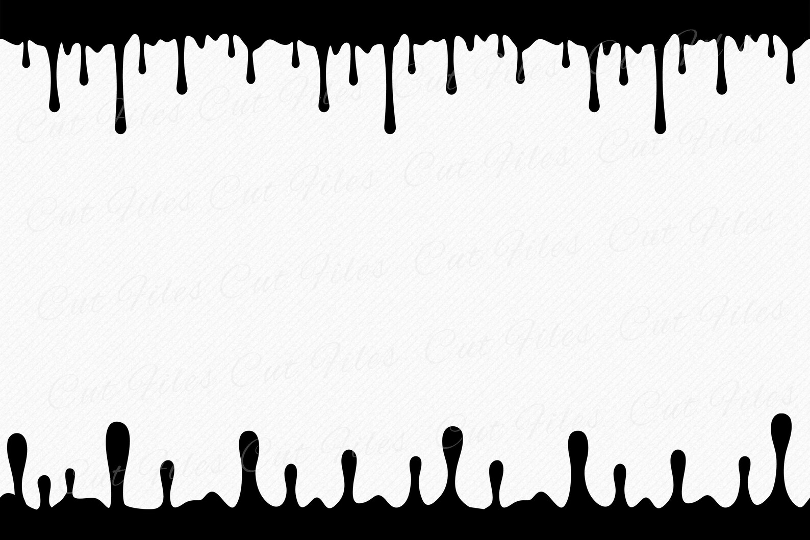 Dripping Borders SVG Vector, Seamless Dripping Elements Design, Paint ...