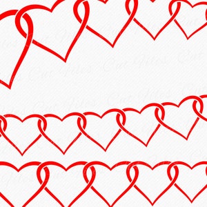 Connected Hearts SVG | Linked Hearts SVG | 2 Harts Love Vector ...