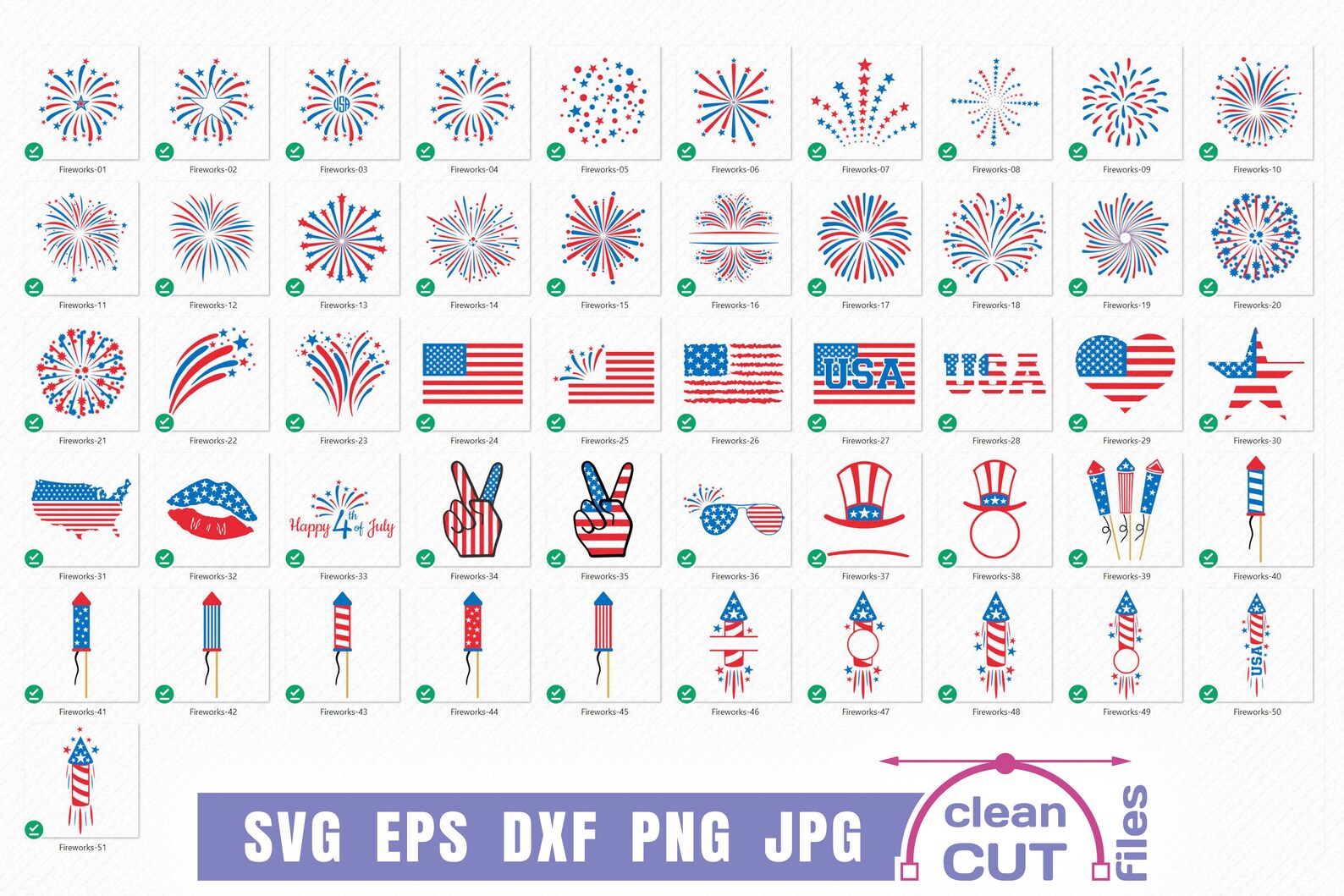 Firecracker and Fireworks SVG Bundle - Light up Your Celebrations With ...