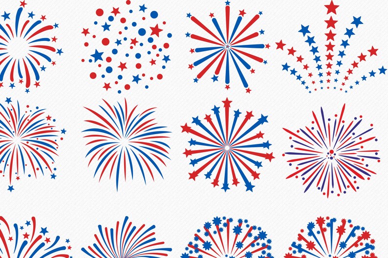 Fireworks SVG Bundle, Firecracker SVG, 4th of July Firework Png Bundle ...