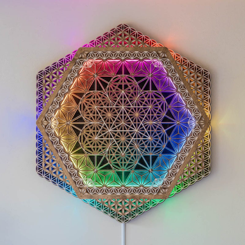 Sacred Geometry Lamp - Etsy