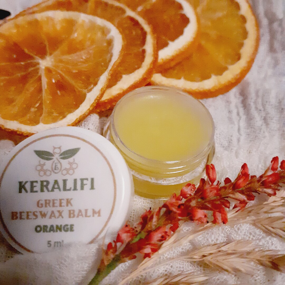 Orange Beeswax Balm Sample: Greek Natural Skincare (5ml) - Etsy