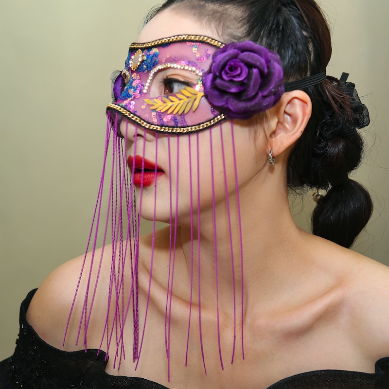 Purple Mask - Etsy