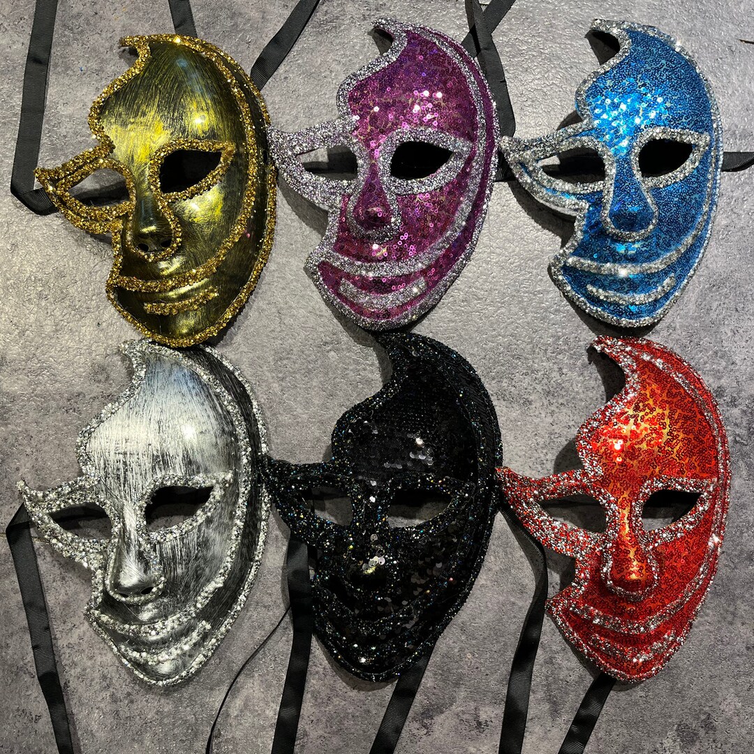 Halloween Stage Party Bright Color Mask,be Riotous With Colour Mask ...