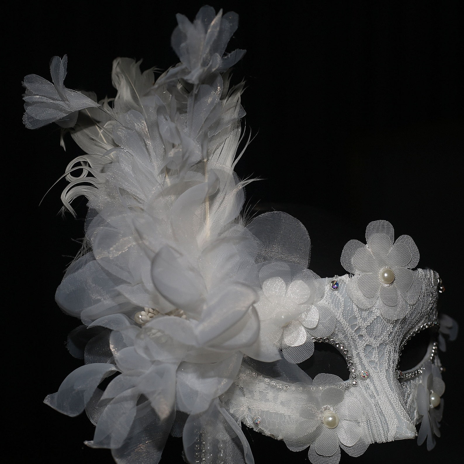 White Masquerade Mask for Womansexy Masquerade - Etsy