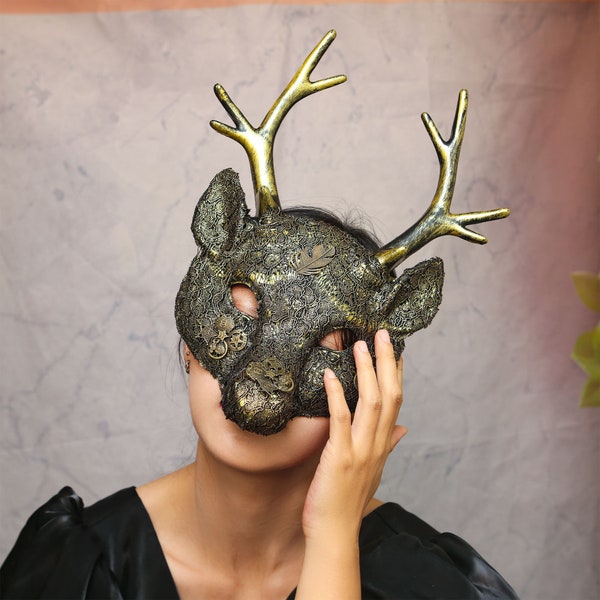 Deer Mask - Etsy UK