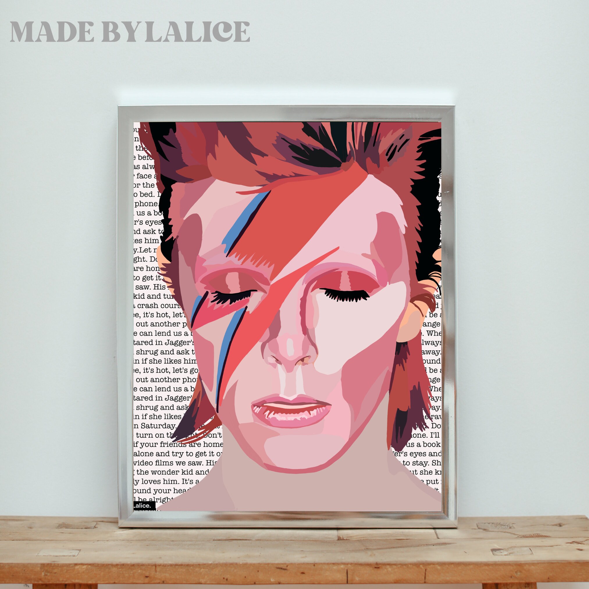 David Bowie – Drive in Saturday | Aladdin Sane | Gallery Wall Art | A4 ...