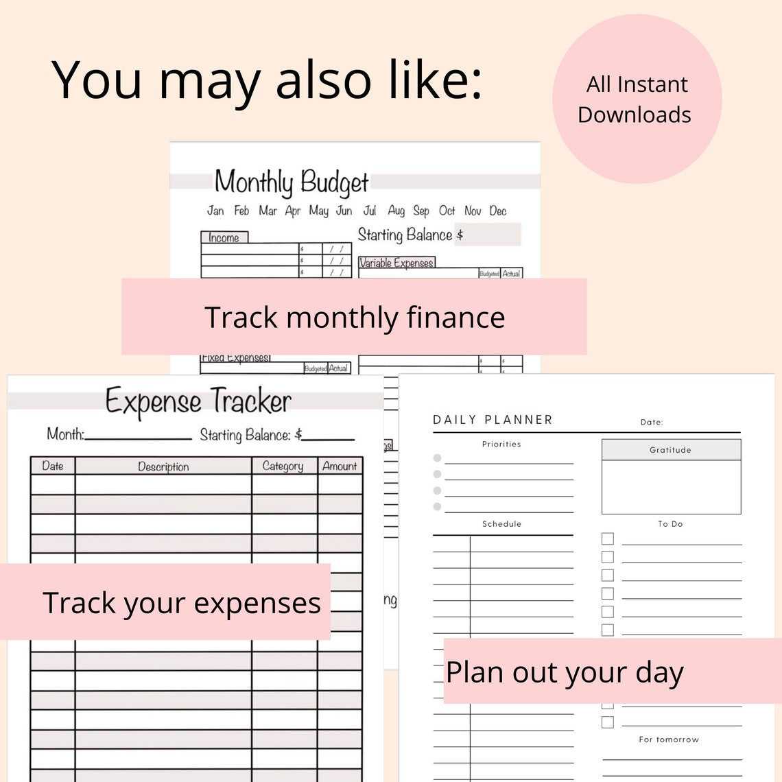 Paycheck Budget Planner Paycheck Planner Printable PDF - Etsy