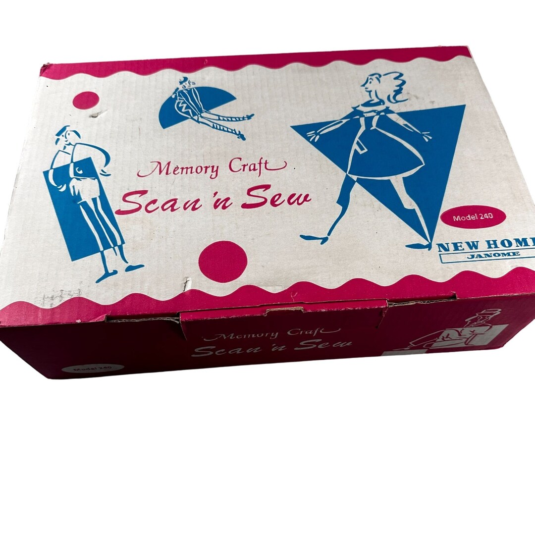 Memory Craft Scan N Sew Model 240 New Home Janome Embroidery Scanner ...