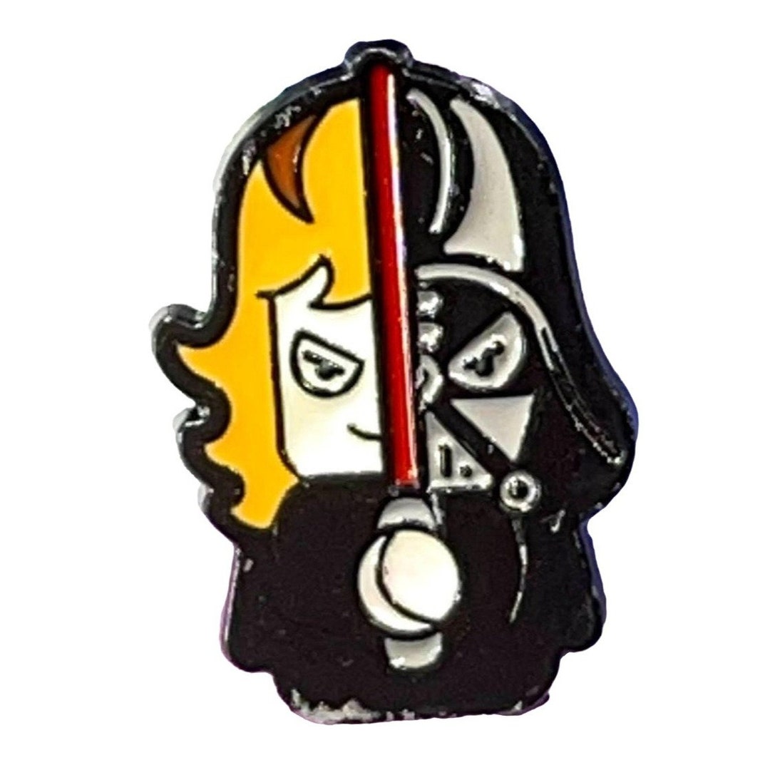 Anakin Darth Vader Lapel Pin Red Light Saber Black Star Wars Enamel ...