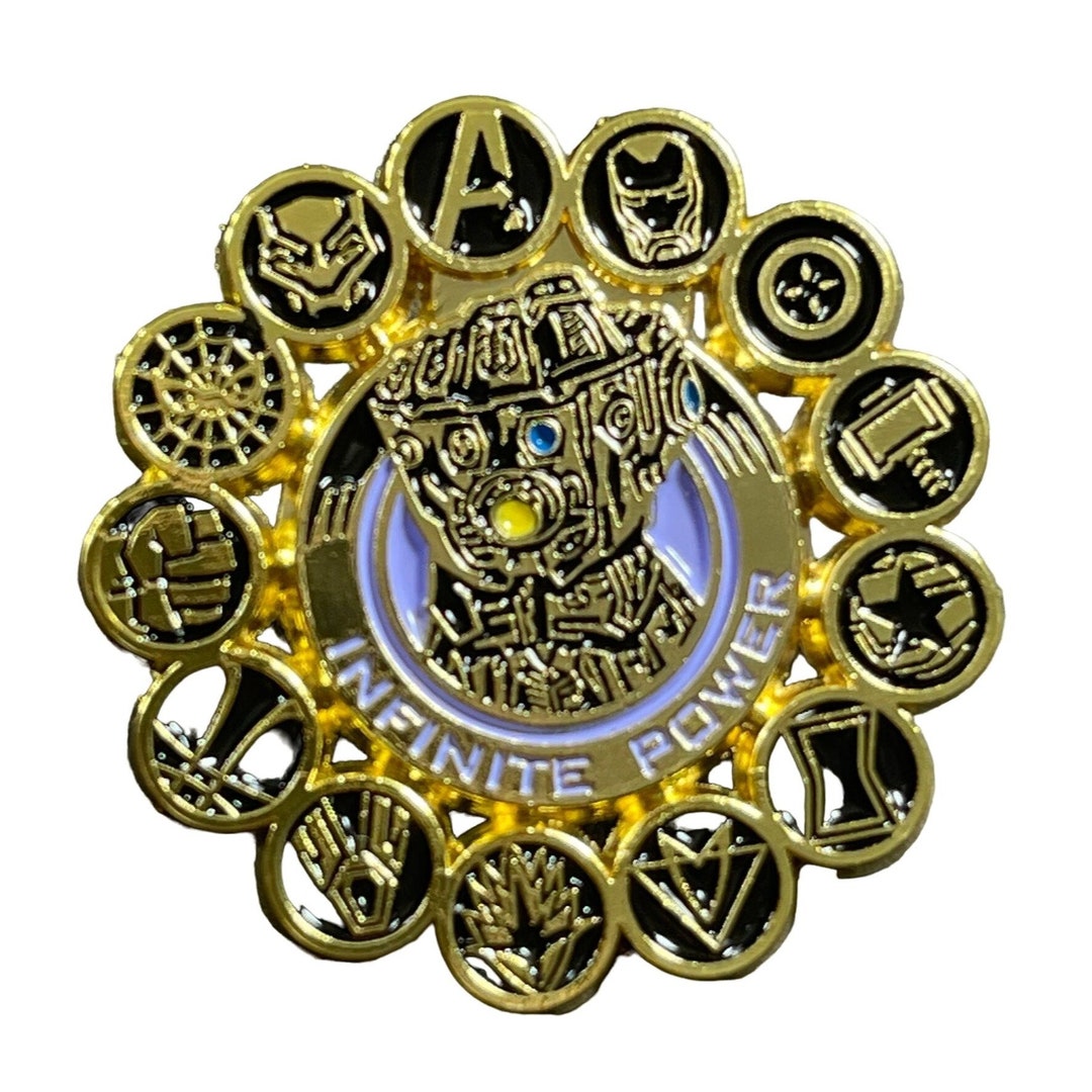 Infinity Gauntlet Lapel Pin Avenger Power Symbol Superheroes Brooch ...