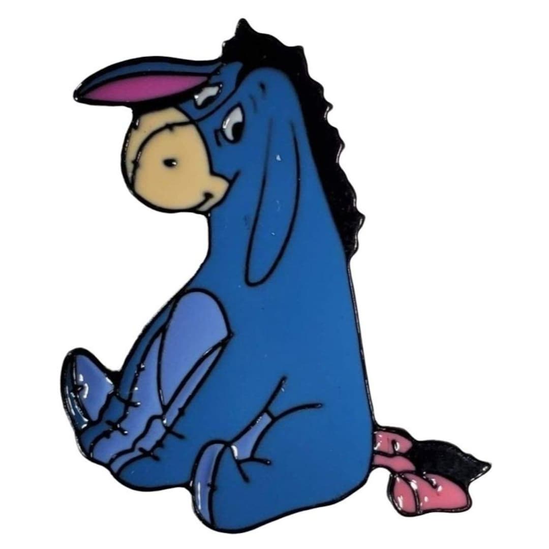 Eeyore Donkey Lapel Pin Winnie Pooh Stuffed Animal Badge Brooch ...