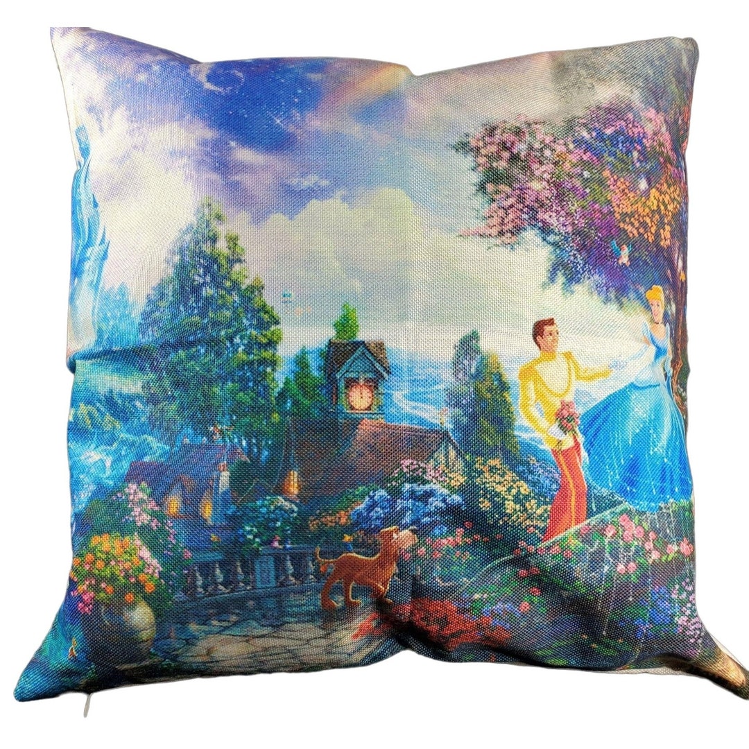 Cinderella Princess Throw Pillowcase Sham Pillowcase Accent Pillow ...