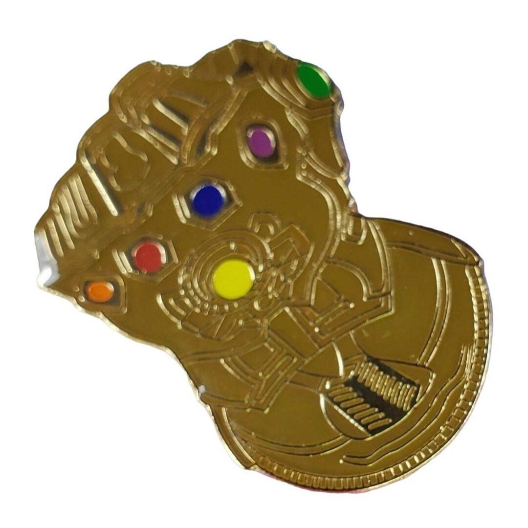 Infinity Gauntlet Gold Lapel Pin Soul Stones Mouse Inspired - Etsy