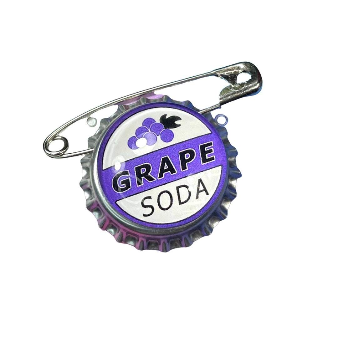 Grape Soda Lapel Pin Bottle Cap Pixar up Enamel Brooch Badge ...