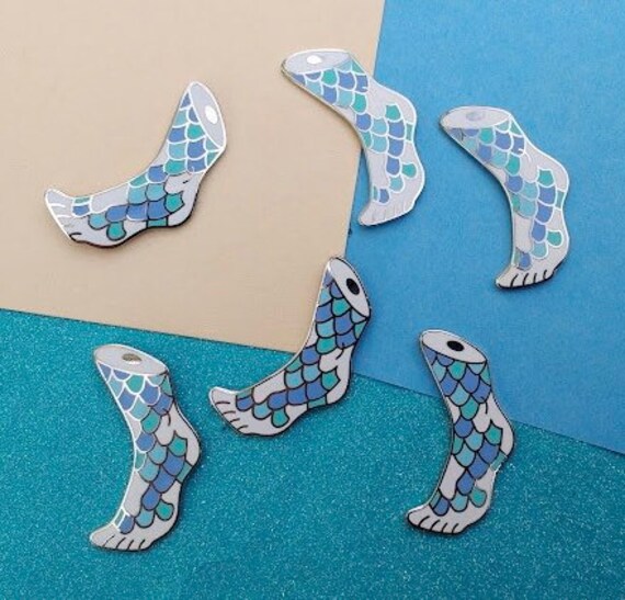 Mermaid Foot Enamel Pin Hard Enamel Lapel Badge - Etsy