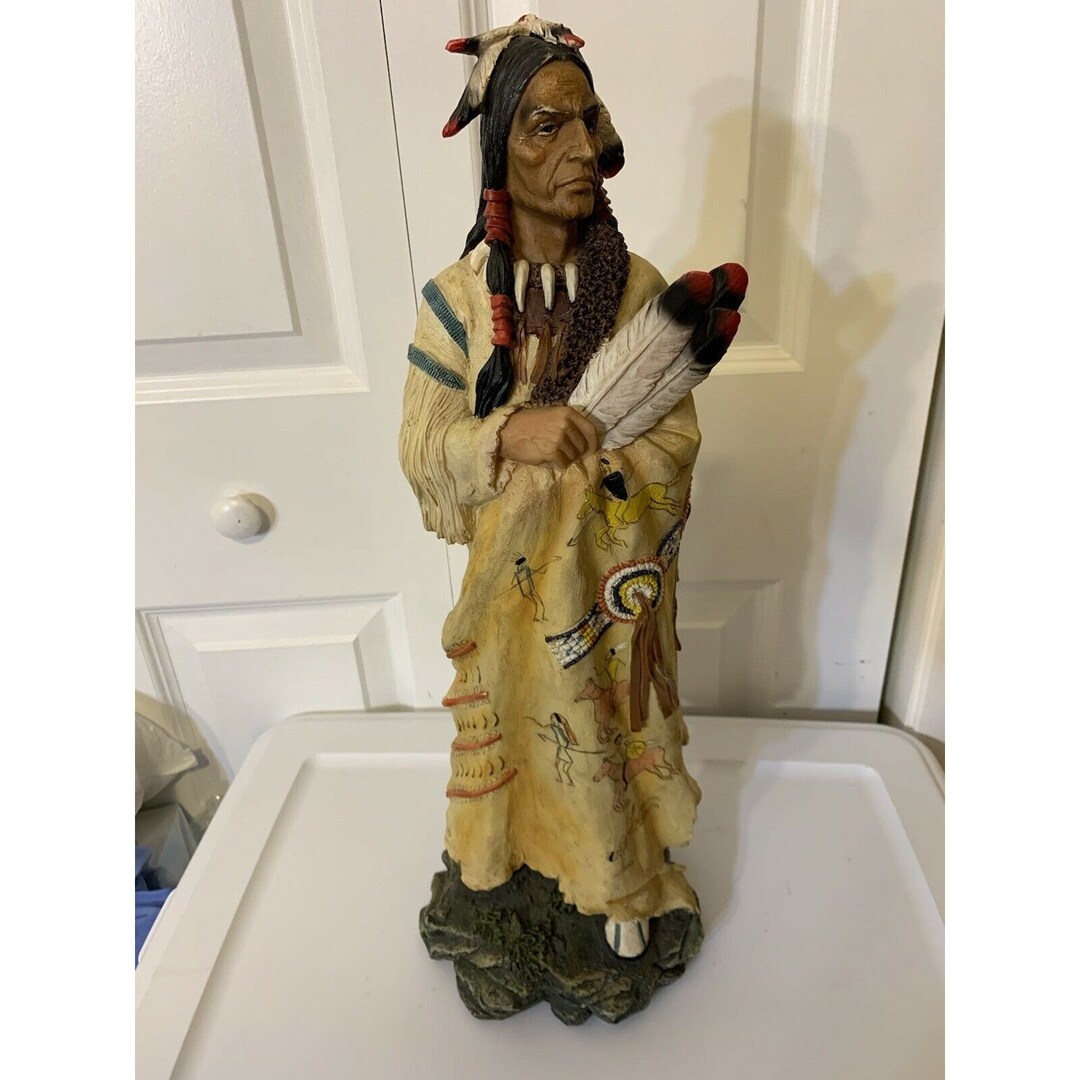 Native American Indian Resin Statue 21 Tall - Etsy Australia