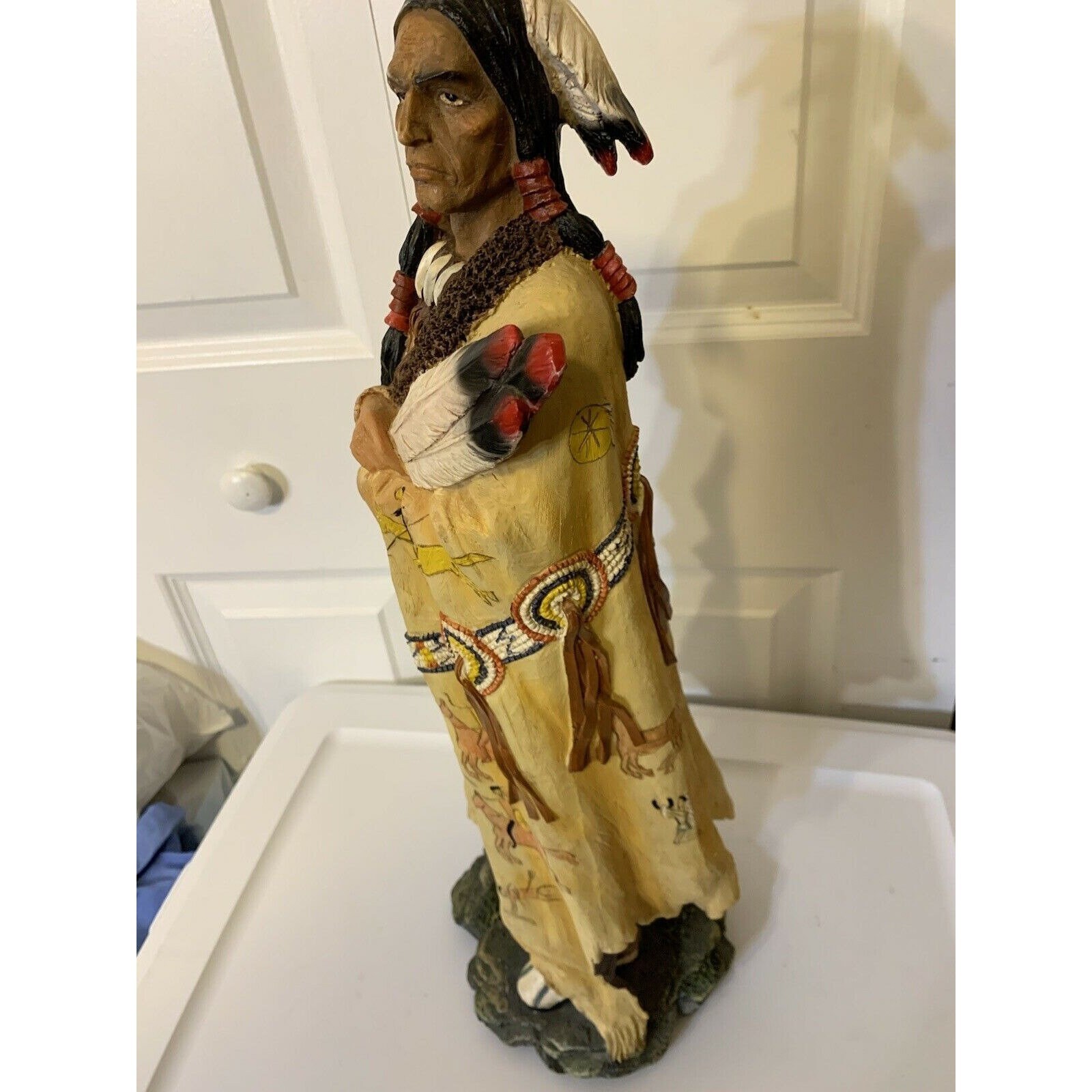 Native American Indian Resin Statue 21 Tall - Etsy Australia