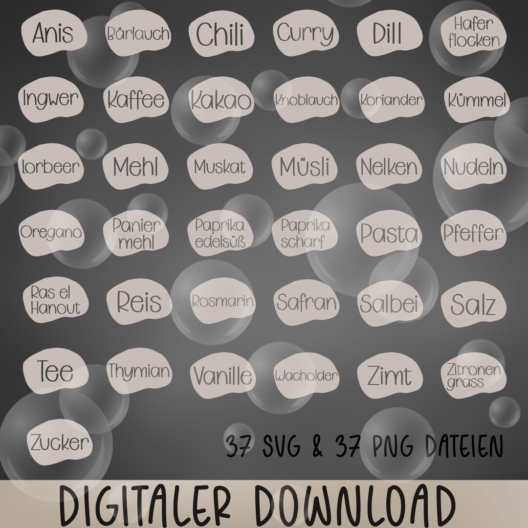Plotter File, 37 SVG and PNG Files With Spices and Food. - Etsy