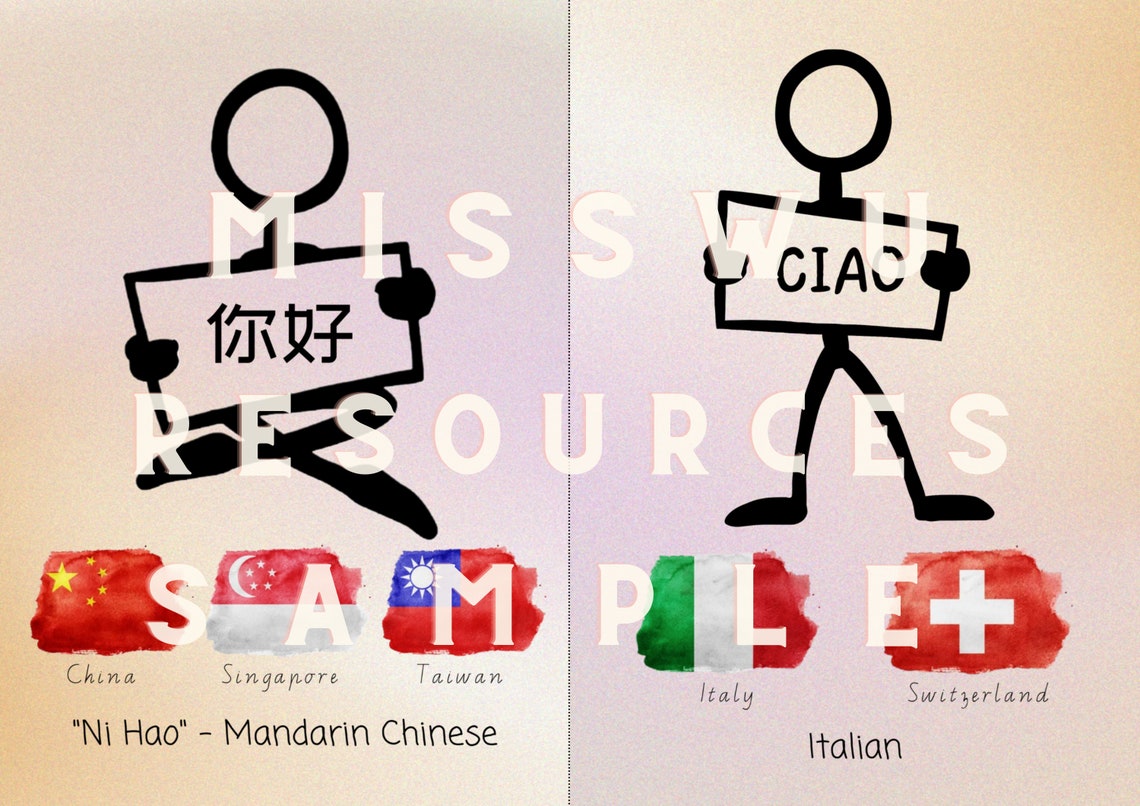 Hello Around the World Cards, Harmony Week 2025, Multicultural ...