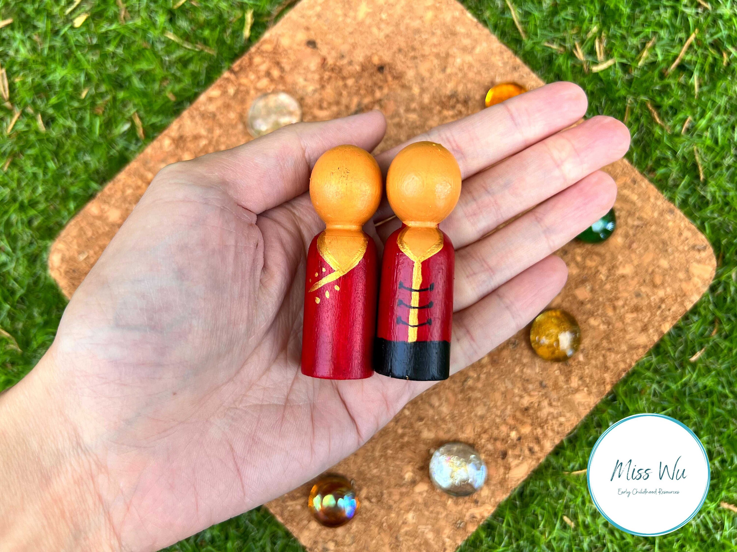 Cultural Wooden Peg Dolls, Chinese/indian Peg Dolls, Harmony Week 2023 ...