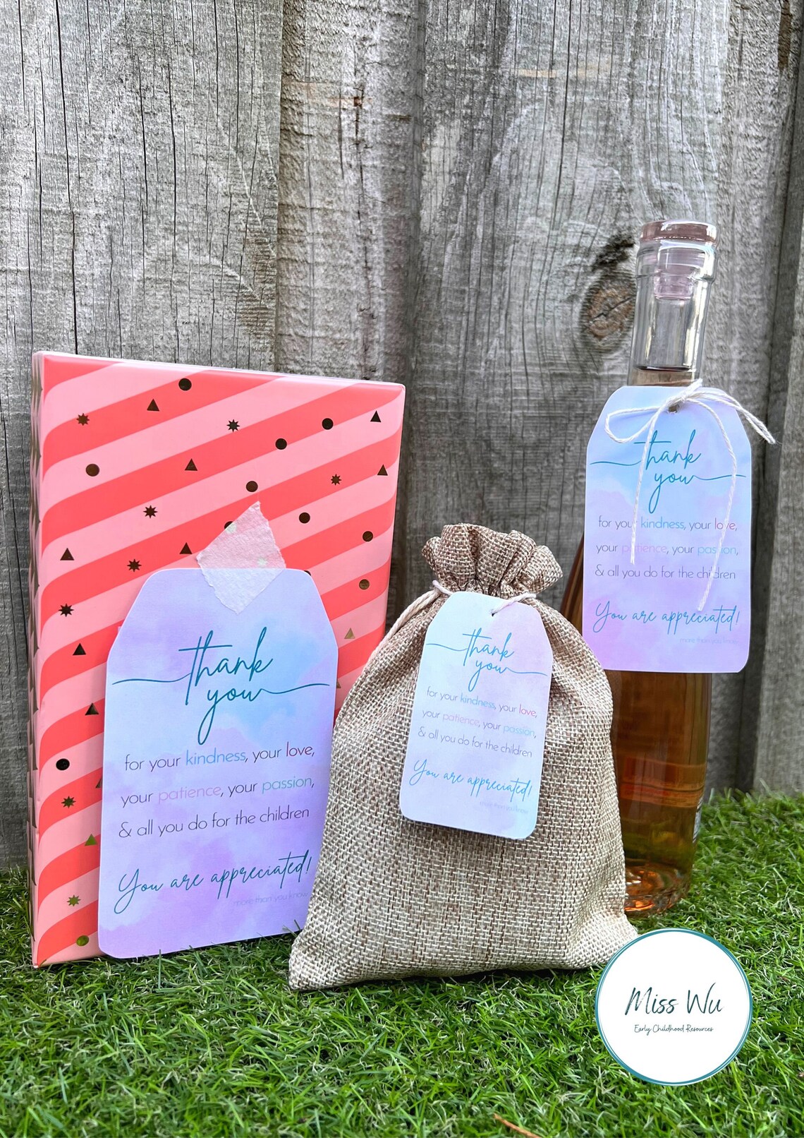 Early Childhood Educators' Day Gift Tag, Thank You Gift Tag, Teacher ...