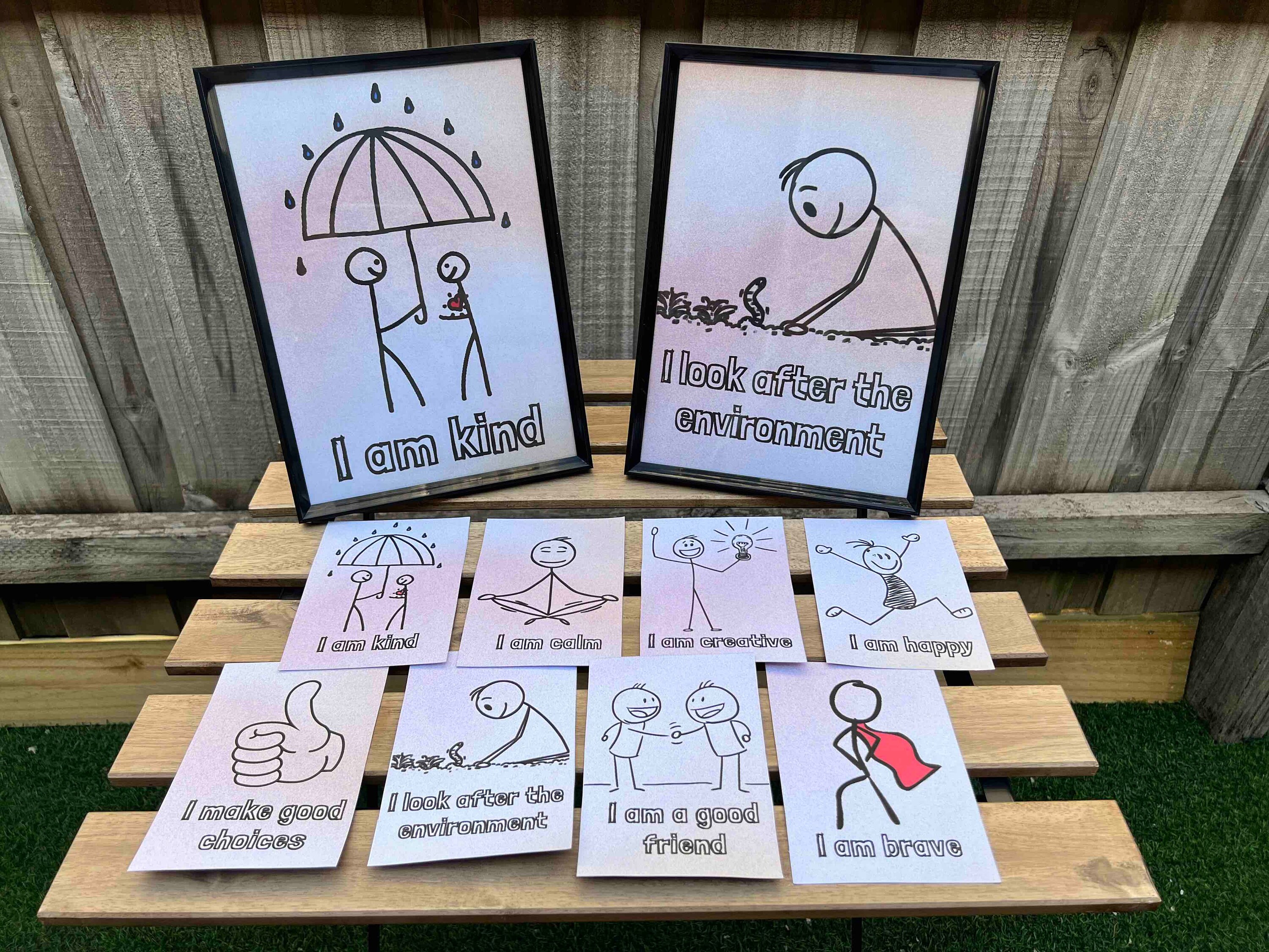 Affirmation Cards for Kids, Positive Display, Preschool Mindfulness ...