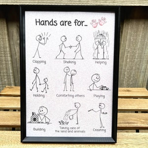 Hands Are For...classroom Poster and Cards Set, Behaviour Management ...
