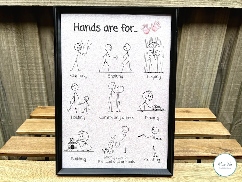 Hands Are For...classroom Poster and Cards Set, Behaviour Management ...