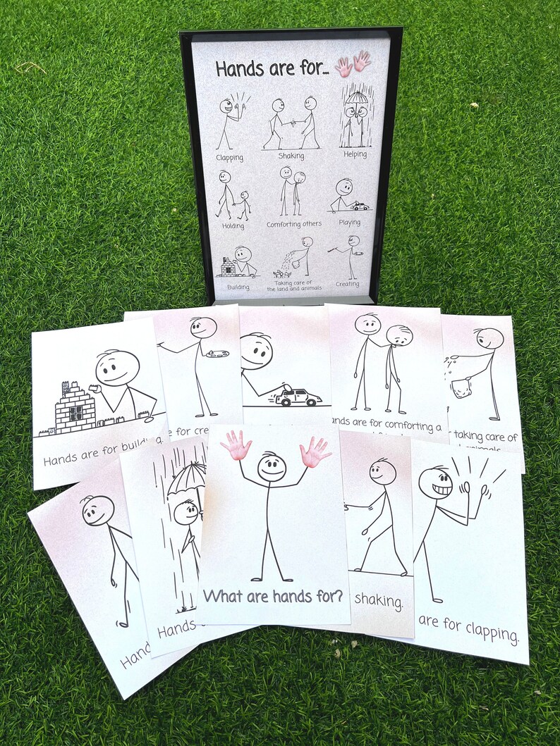 Hands Are For...classroom Poster and Cards Set Behaviour | Etsy
