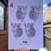 Australian Animal Number Flashcards, Watercolor Native Animals (digital ...