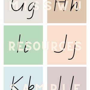 Victorian Cursive Alphabet Printable, Alphabet Word Wall Display, ABC ...