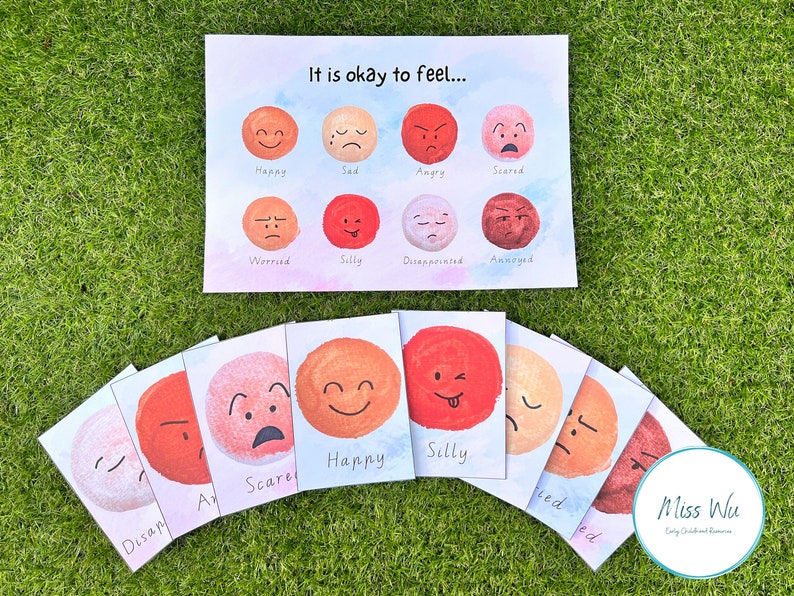 Feelings Emotions Flashcards Feelings Poster Visual Support - Etsy