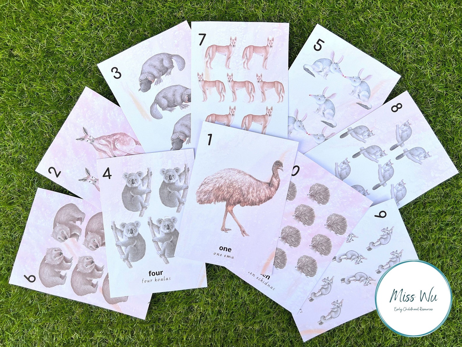 Australian Animal Number Flashcards, Reconciliation Week, Indigenous ...