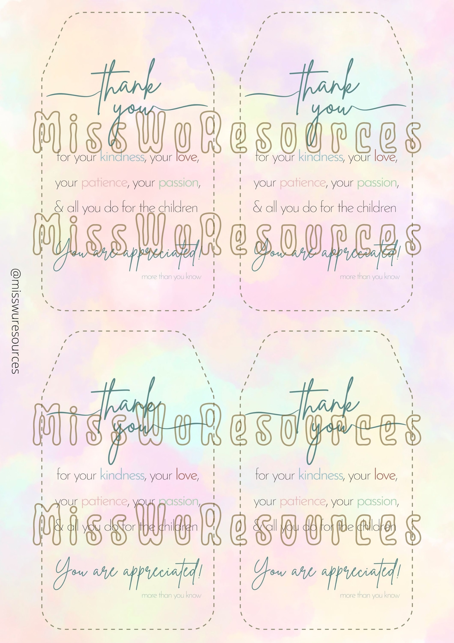 Early Childhood Educators' Day Gift Tag Thank You Gift - Etsy