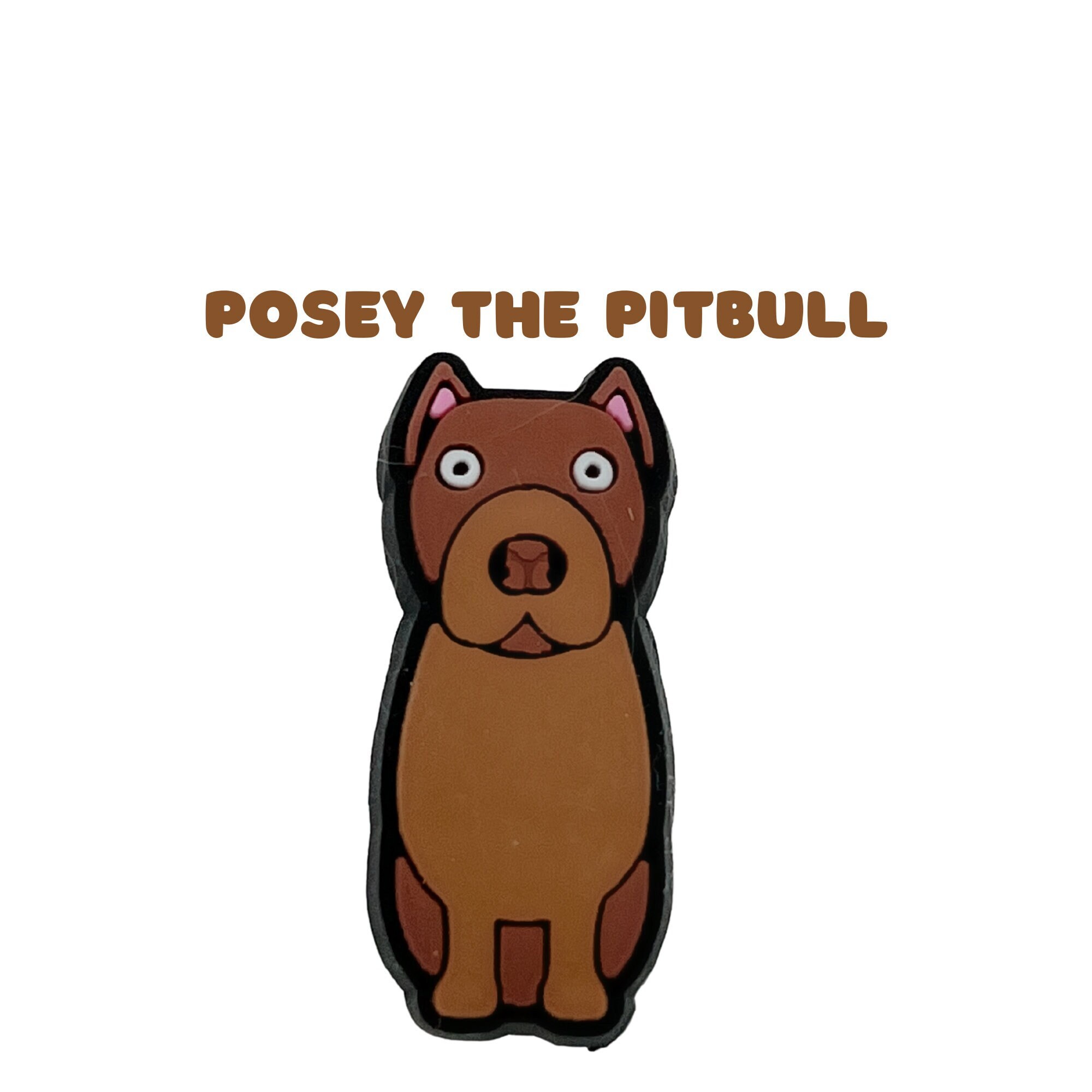 Posey the Pitbull Croc Charm - Etsy