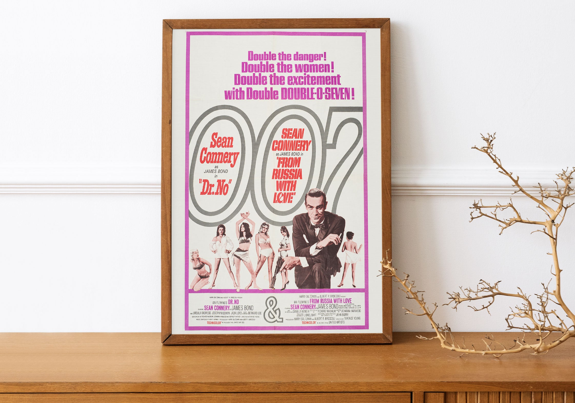 007 James Bond Poster, Action Movie Premium Matte Vertical Poster