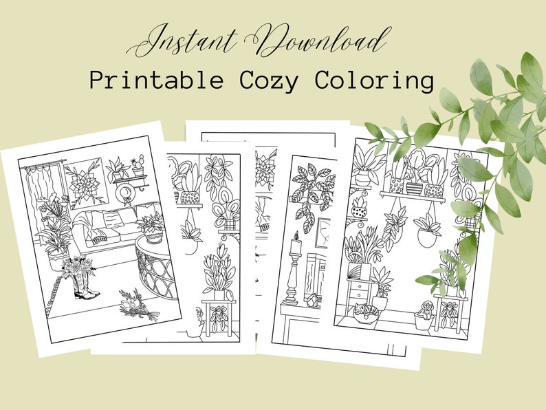 15 Boho Rooms With House Plants Coloring Pages, Coloring Pages ...