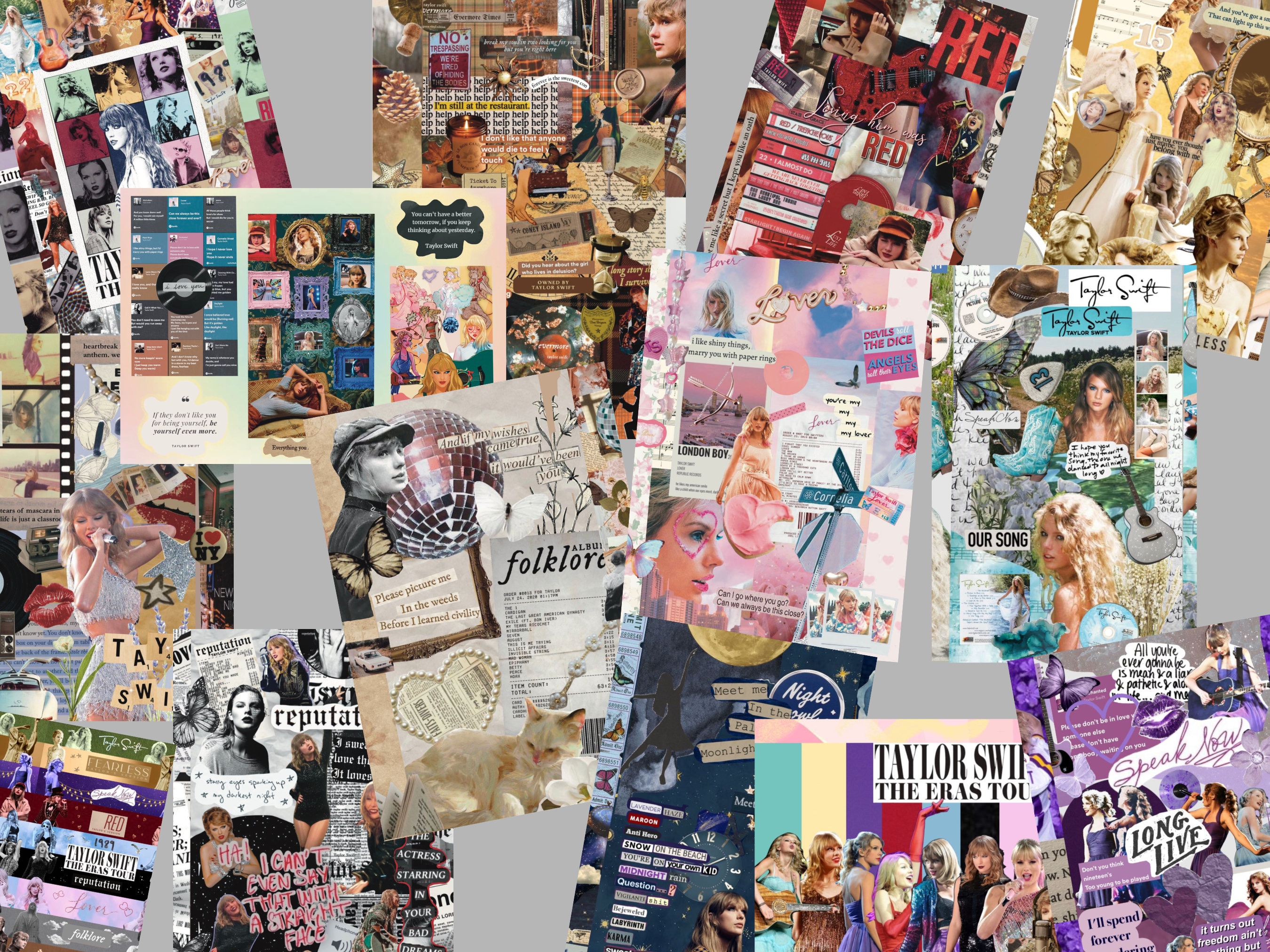 Taylor S Swift Wall Collage Kit Taylor S Swift Room Decor Aesthetic