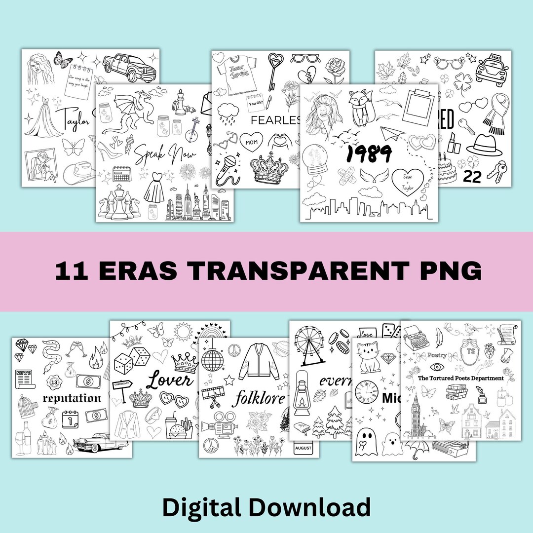 11 Eras PNG, Singer Png, Eras Png Bundle, Digital Download - Etsy Hong Kong