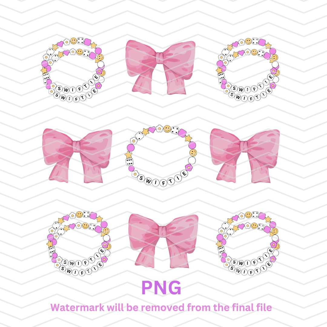 Singer Inspired Friendship Bracelets PNG, Bows, Digital Download , Eras ...