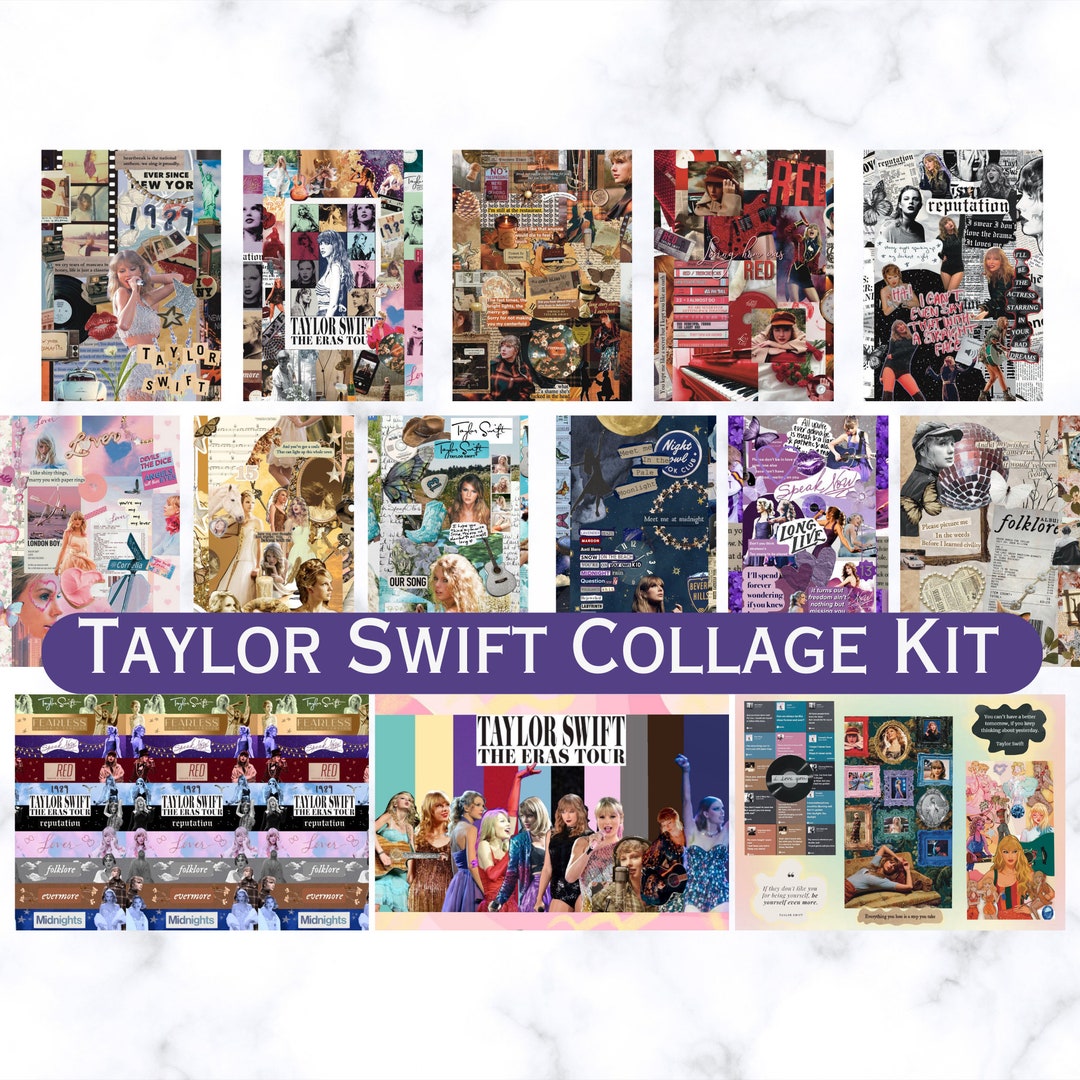 Taylor's Swift Wall Collage Kit, Taylor's Swift Room Decor, Aesthetic ...