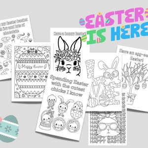 Easter Colouring Pages, 20 Pages, Kids Easter Activities, Easter ...