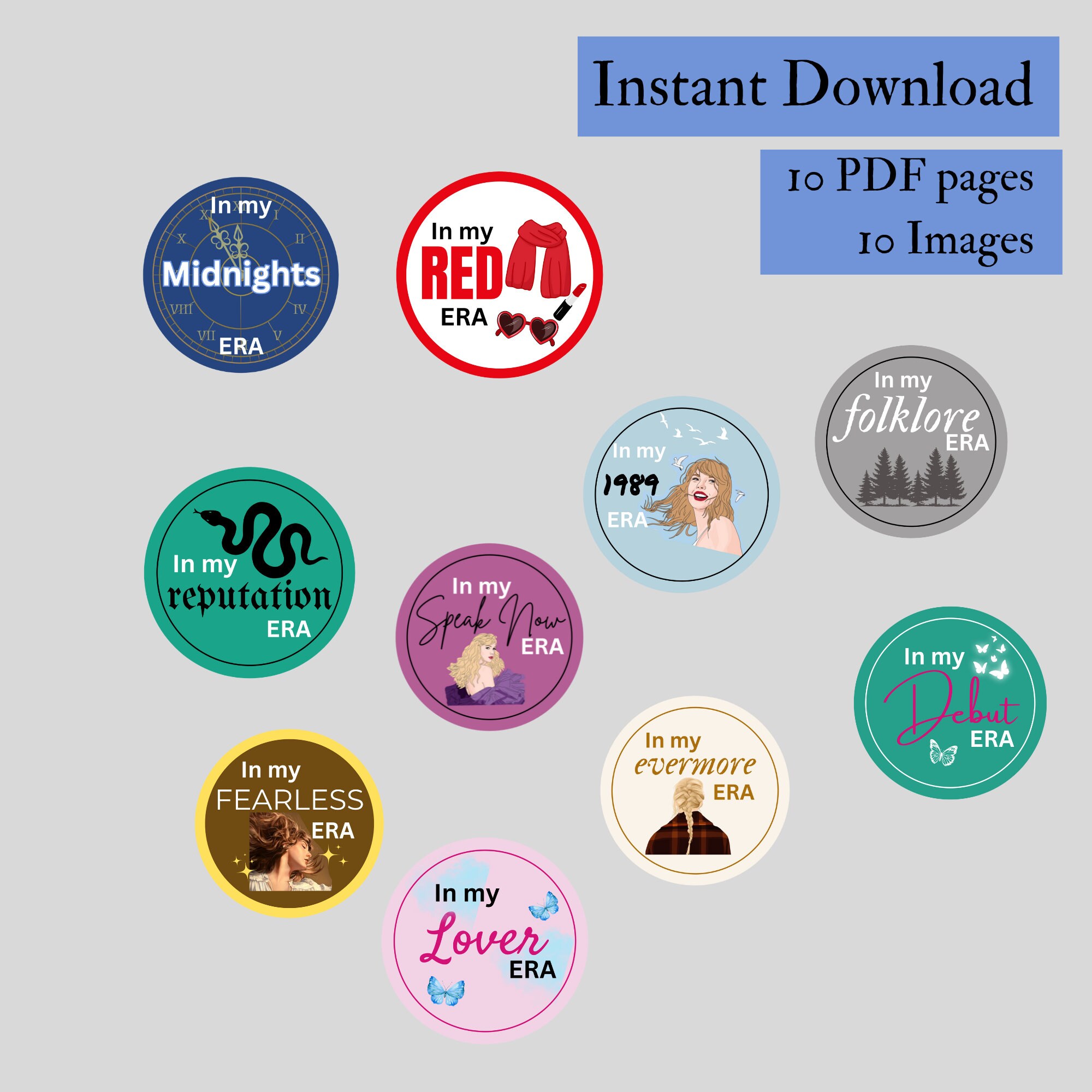 Taylor Eras Albums Party Photo Booth Props, Swiftie Party Decor ...