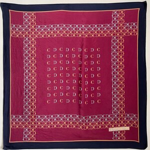 Vintage Christian Dior CD Monogram Silk Scarf Neckscarf Accessories ...