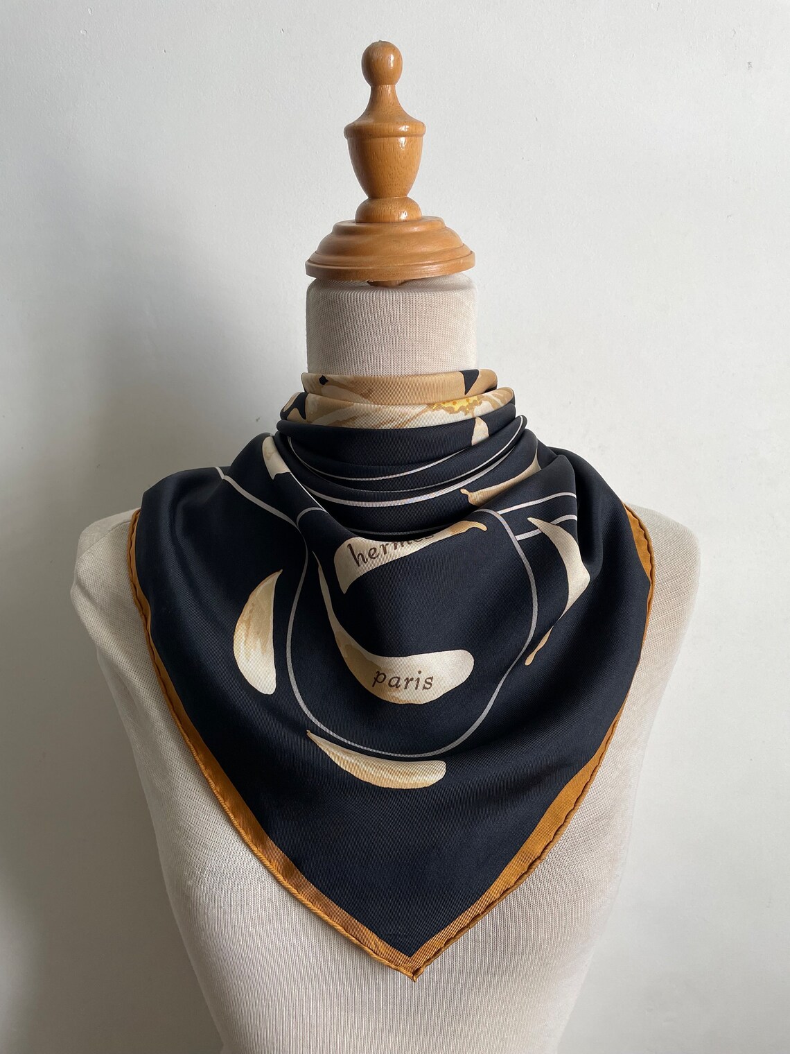 Vintage Hermes au Gre Du Vent by Dimitri Rybaltchenko Silk Scarf ...