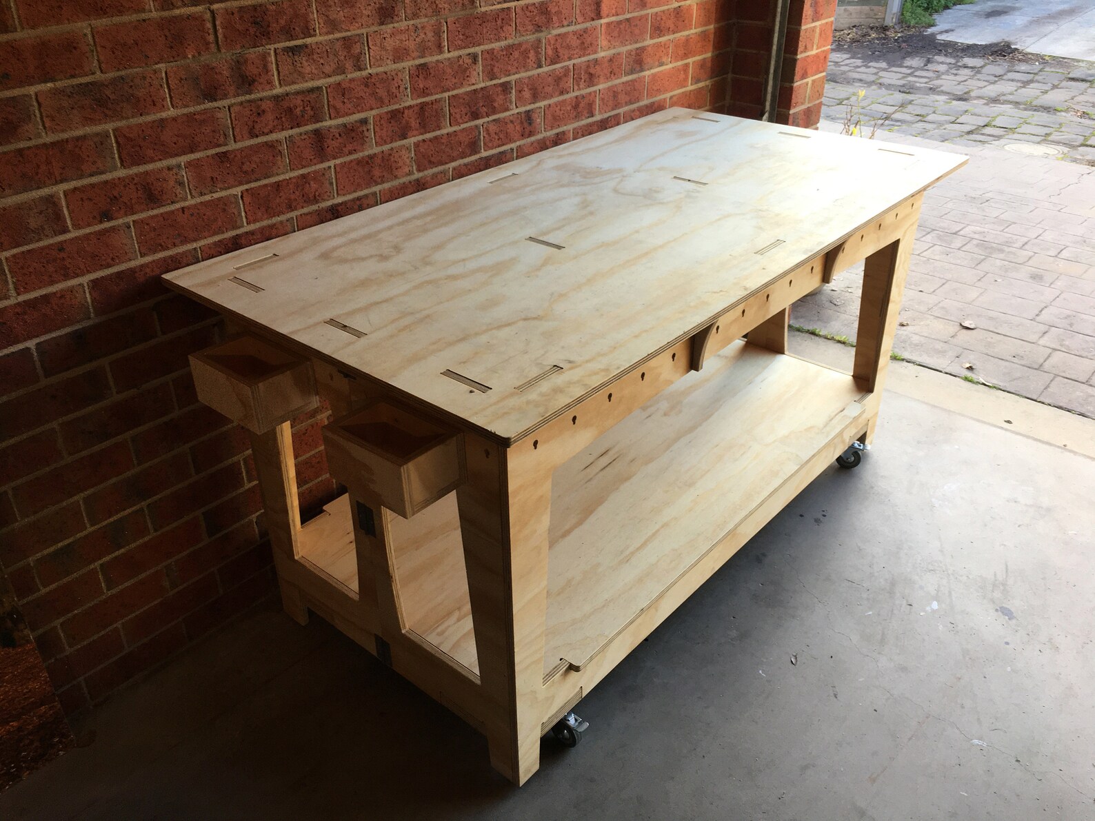 Collapsible Flat-pack Workshop Table/bench - Etsy