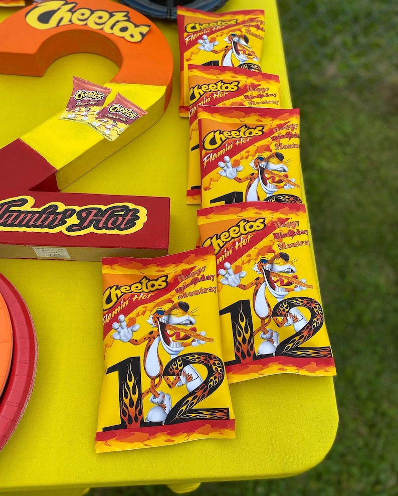 Flamin’ Hot Cheetos Chip Bag - Etsy